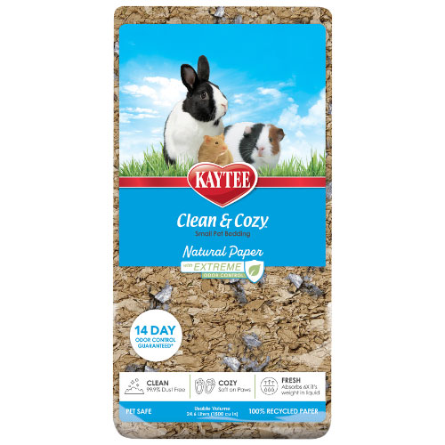 Clean & Cozy Natural Paper with Extreme Odor Bedding | Kaytee